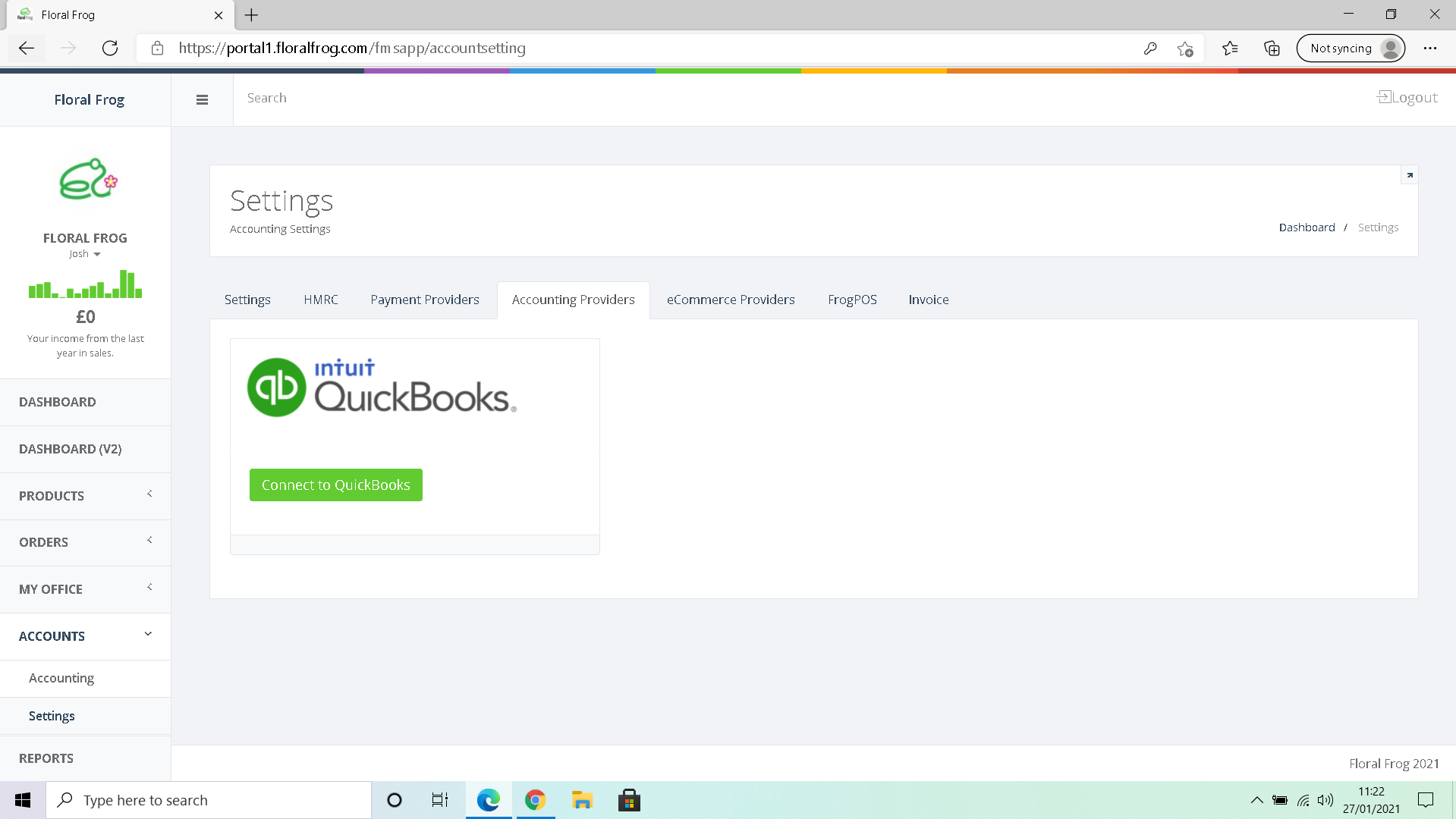 QuickBooks Integration – Floral Frog Knowledge Base